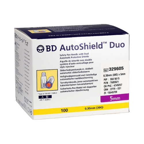BD AutoShield Duo Veiligheidspennaalden 30gx5mm 100 stuks bestellen bij ...