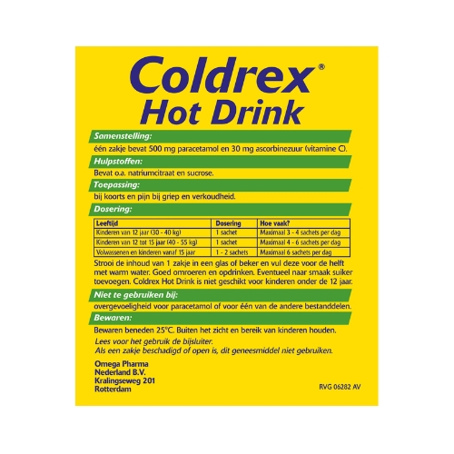 Hot Coldrex Poeder Voor Drank 10 stuks bestellen bij BENU Shop
