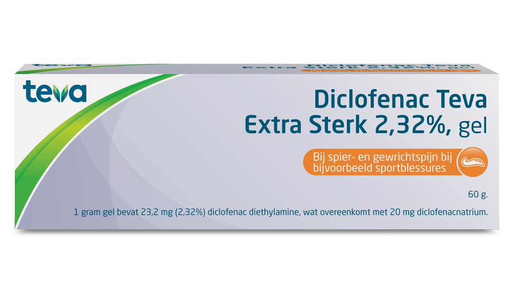 Teva Diclofenac extra sterk gel 2,32% 60gr bestellen bij BENU Shop